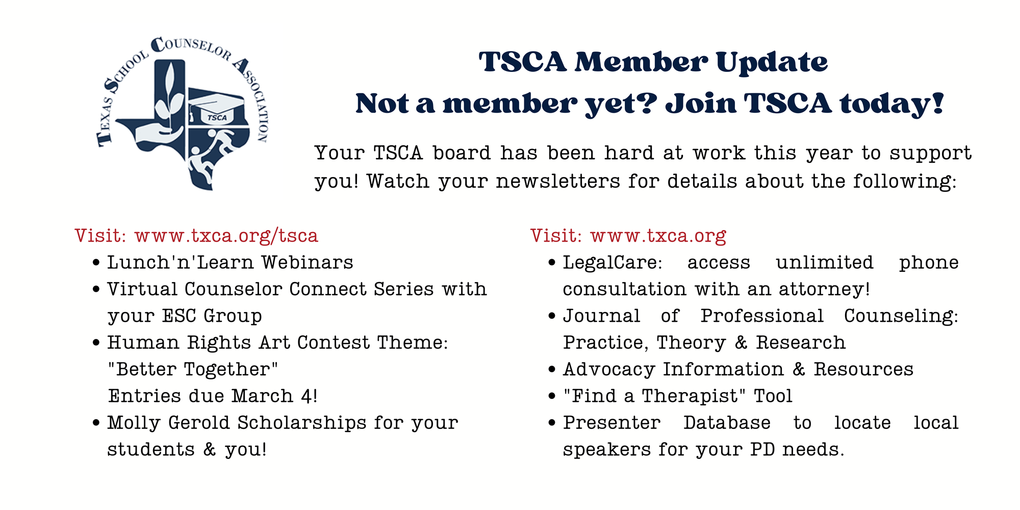 TX School of Counselor Association